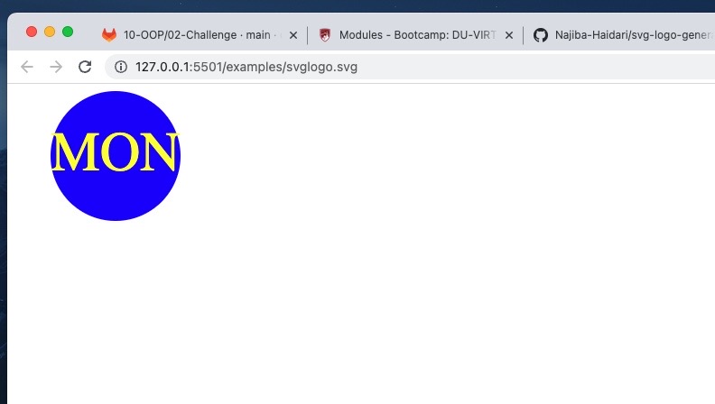 SVG Logo Maker using OOP | svg-logo-generator